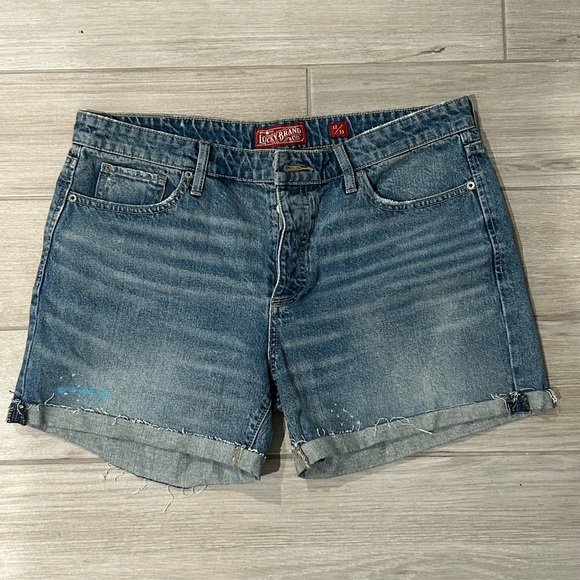 Lucky Brand | Shorts | Lucky Brand The Boyfriend Blue Jean Shorts With ...